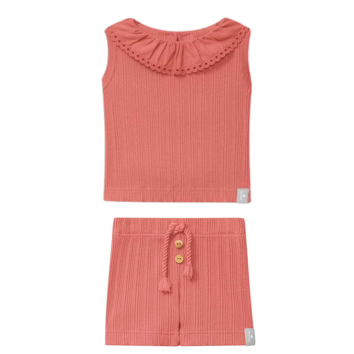Snug Red Ruffle Tank Set – Little Loungers
