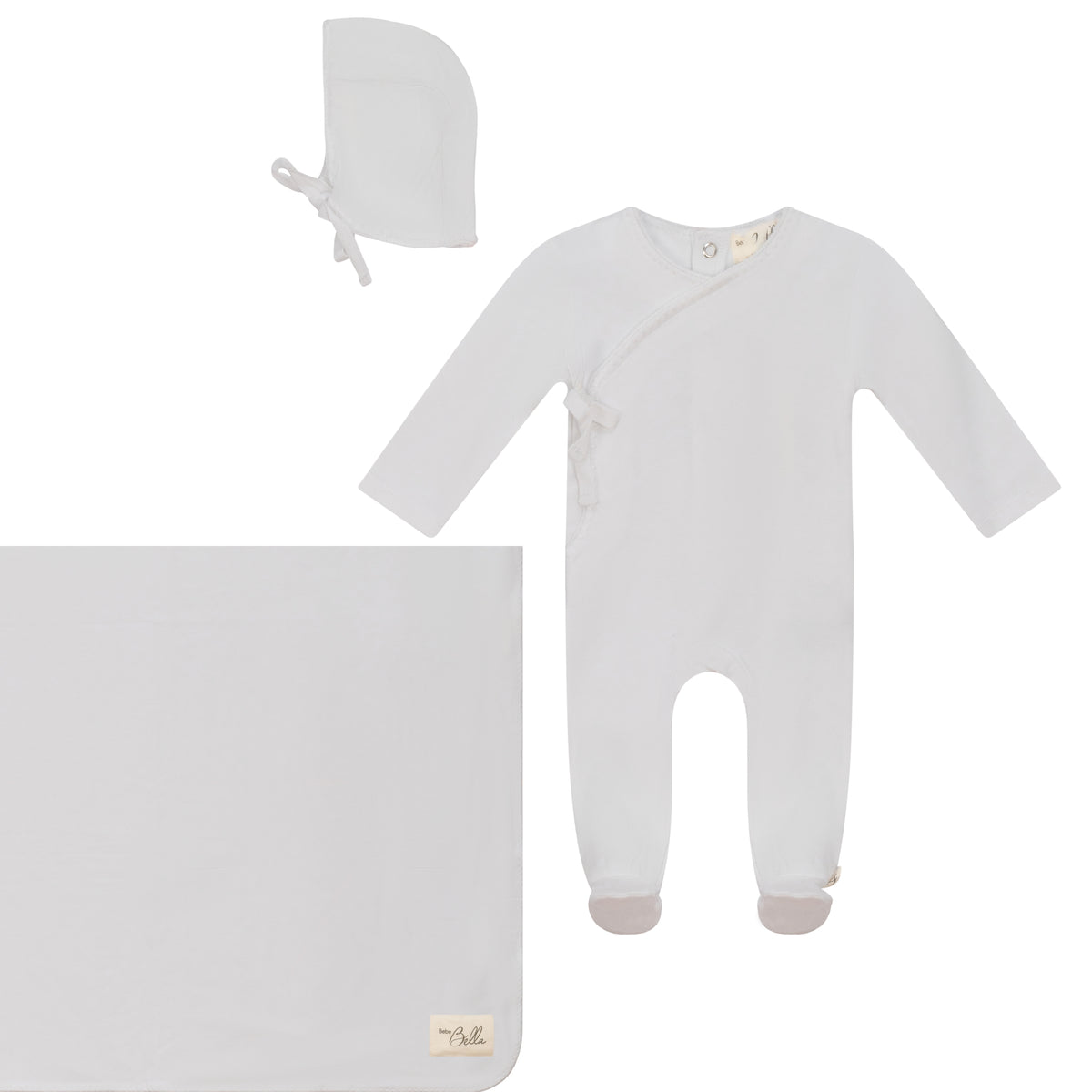 Bebe Bella White Wrap Set – Little Loungers