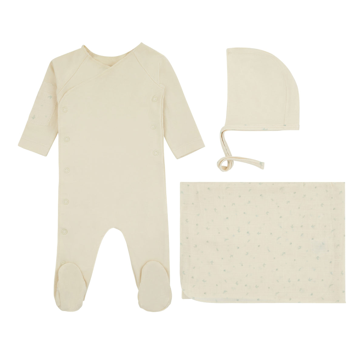 Noggi Boys Floral Patch Layette Set – Little Loungers