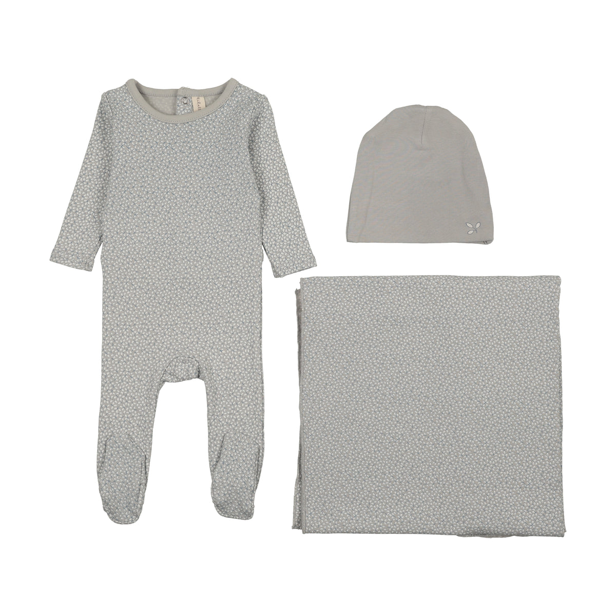 Lilette Pale Blue Mini Print Layette Set – Little Loungers